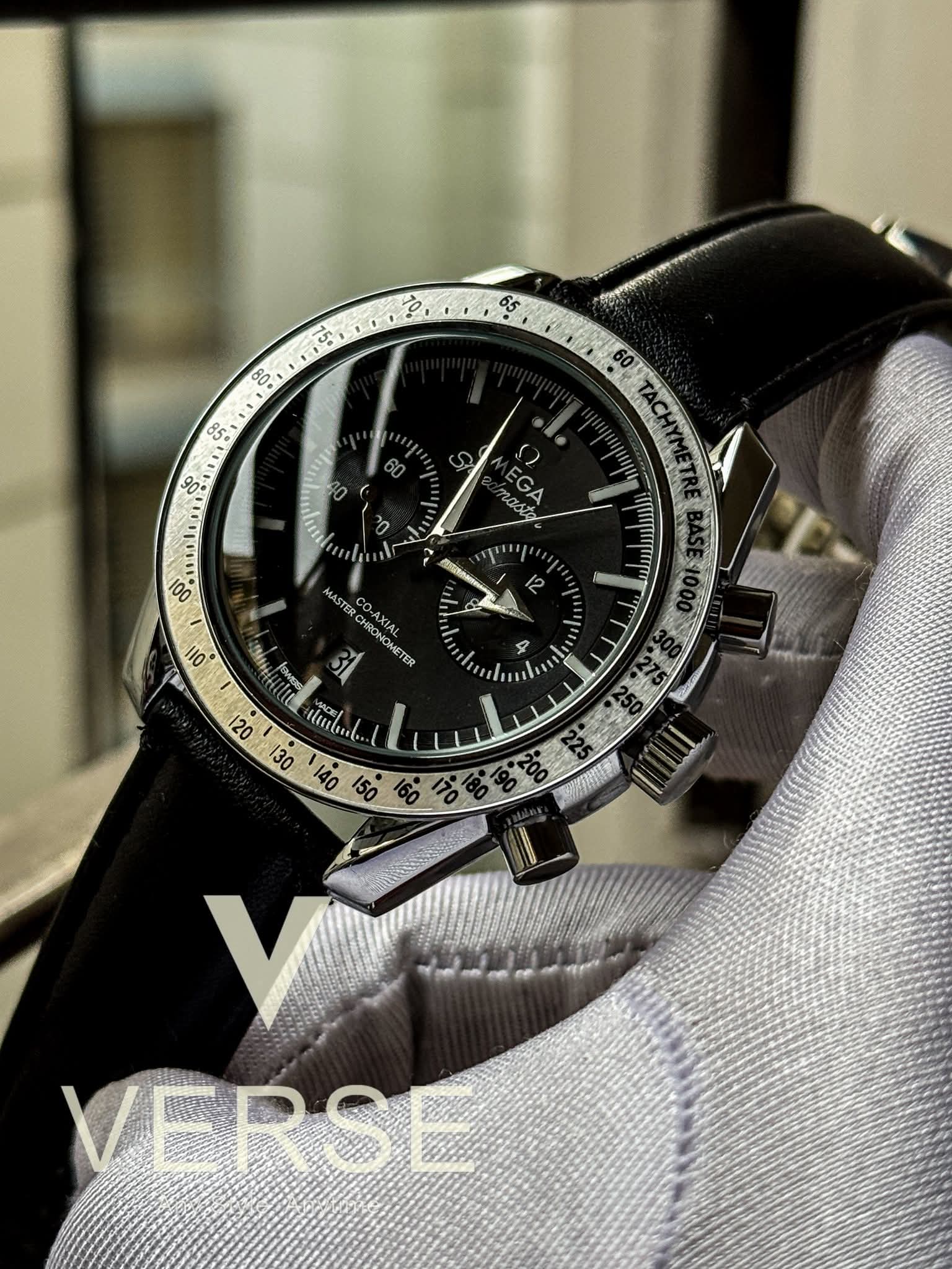 Omega Speedmaster 57 Black Belt Black Dial AA – VERSE